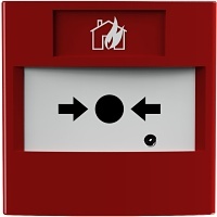 Hochiki EK-WL8-CP EKHO Hybrid Wireless Resettable Manual Call Point, Red