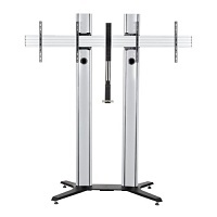 B-Tech BT8712/BS Premium Freestanding Twin Screen VC Stand for 56"-65 ...