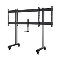 B-Tech BT8517BS Extra-Large Twin Screen VC Trolley for 65"-75" Screen ...