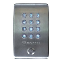 CDVI KCIEN Surface Keypad with Autonomous Electronics and Call Button, Stainless Steel